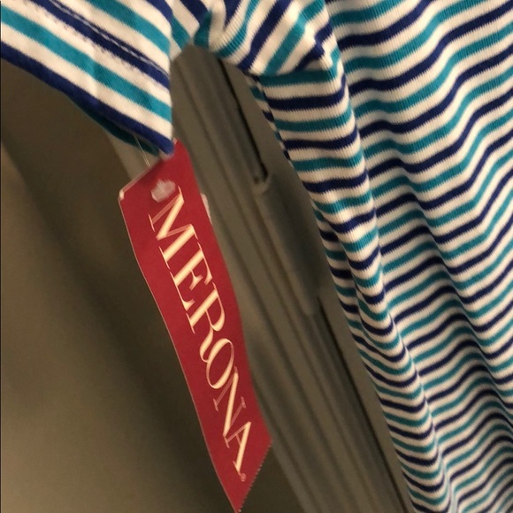 Merona | Dresses | Merona Striped Capsleeved Dress Brand New | Poshmark